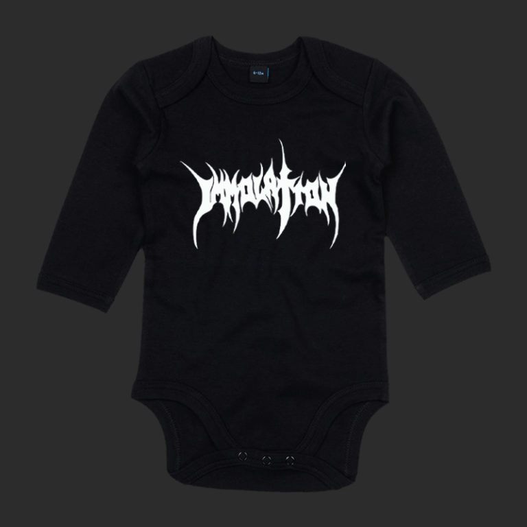 Kids Bodysuit - Logo White Solid | Immolation European E-store